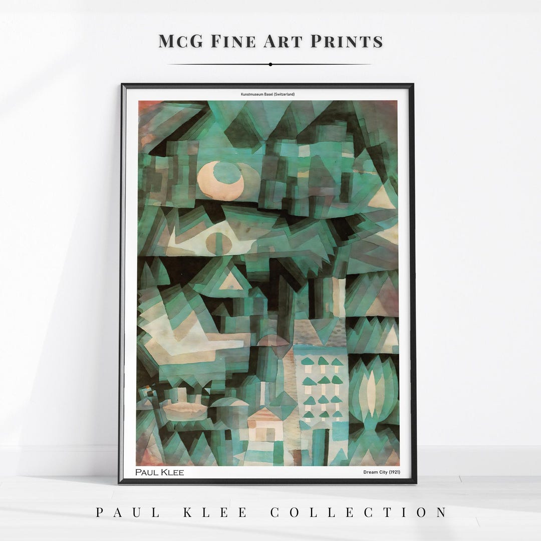 Dream City Paul Klee Gallery Wall Art Print Mid Century Modern ...