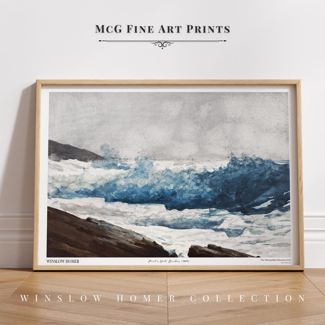 Prouts Neck Breakers Gallery Wall Art Maritime Print Vintage Coastal ...