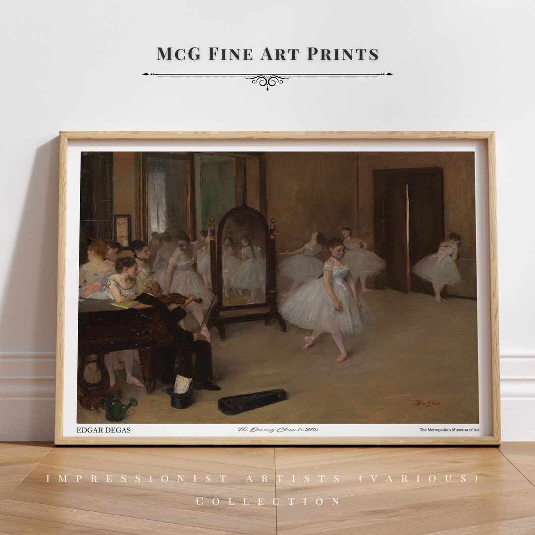 The Dancing Class Degas Wall Art Poster Print Vintage Ballet Oil ...