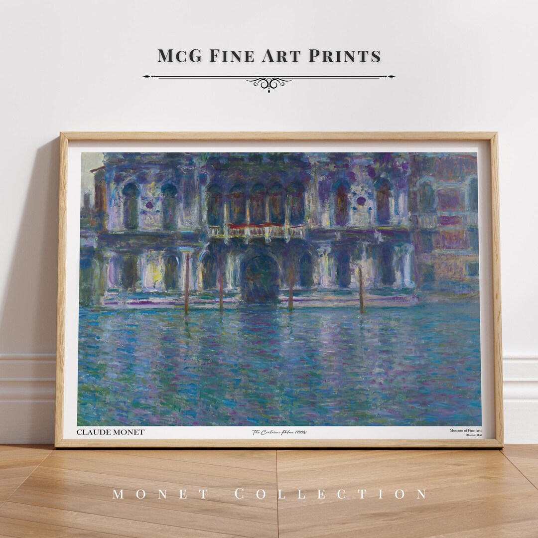 The Contarini Palace Monet Gallery Wall Art Print Vintage Coastal ...