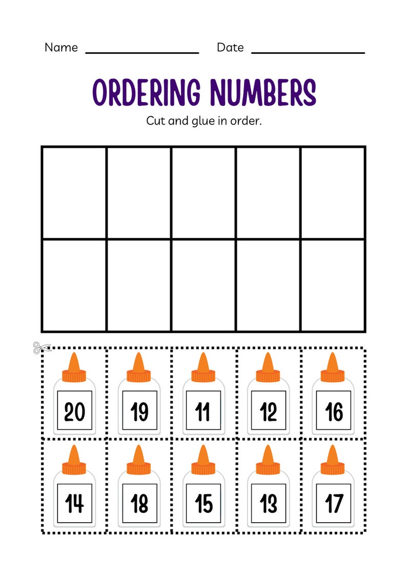 Math Worksheet: Number Tracing, Writing, Number Order Activities ...