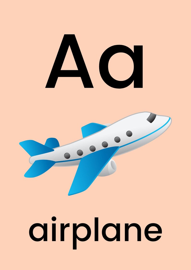 Flash Cards, 26 ABC, Educational Cards, A-Z Cards, Learn Abcs, Alphabet ...