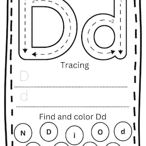Alphabet Worksheets Printable Tracing Find and Color Homeschool Teacher ...