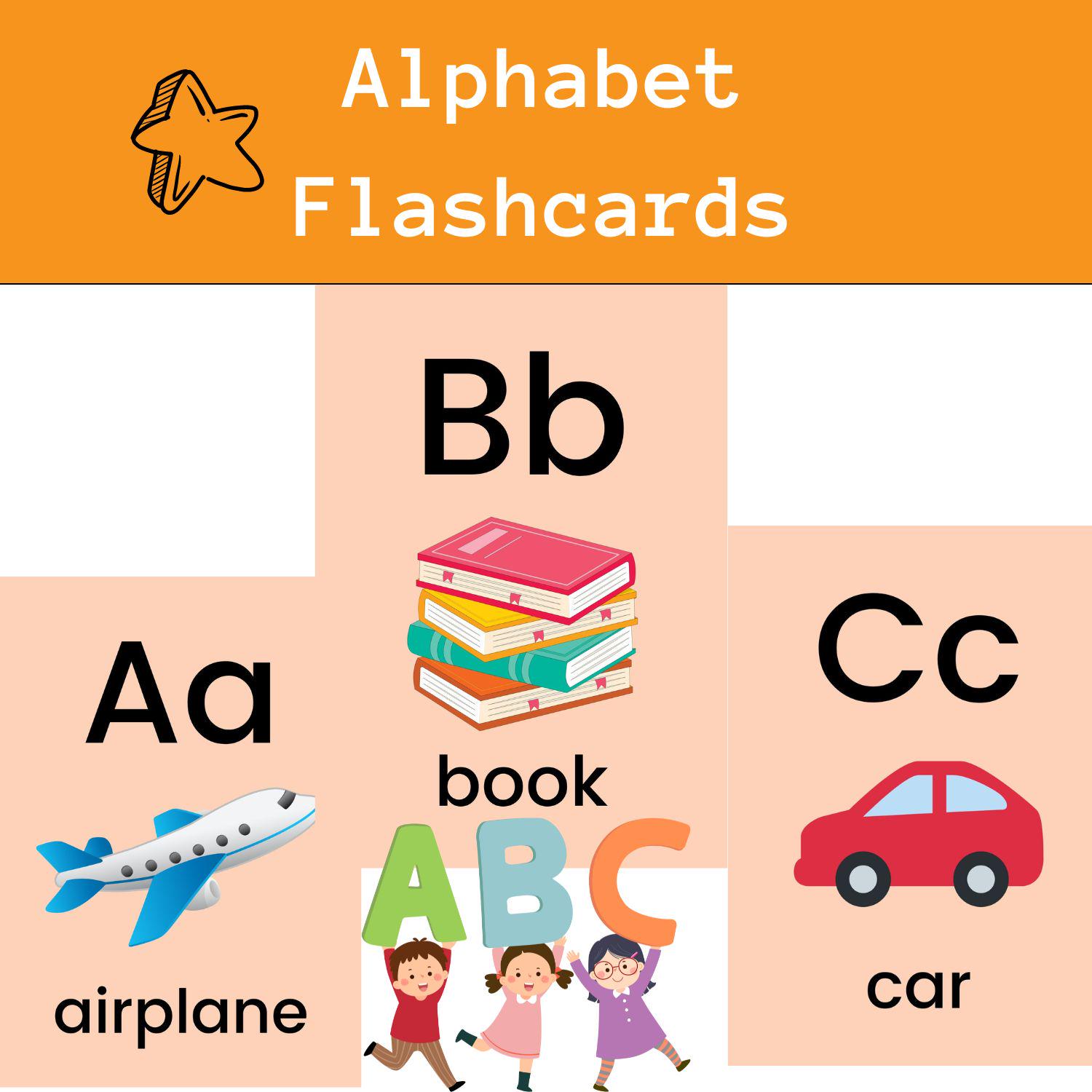Flash Cards, 26 ABC, Educational Cards, A-Z Cards, Learn Abcs, Alphabet ...