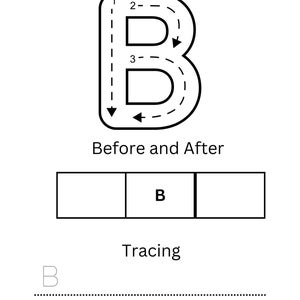 Alphabet Worksheets Printable Tracing Before and Color Homeschool ...