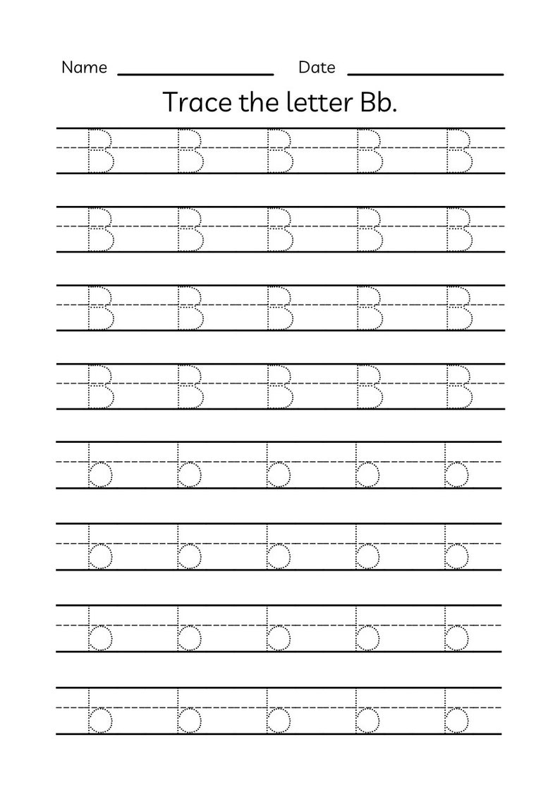 Alphabet Trace and Write the Letter Uppercase Lowercase Practice ...