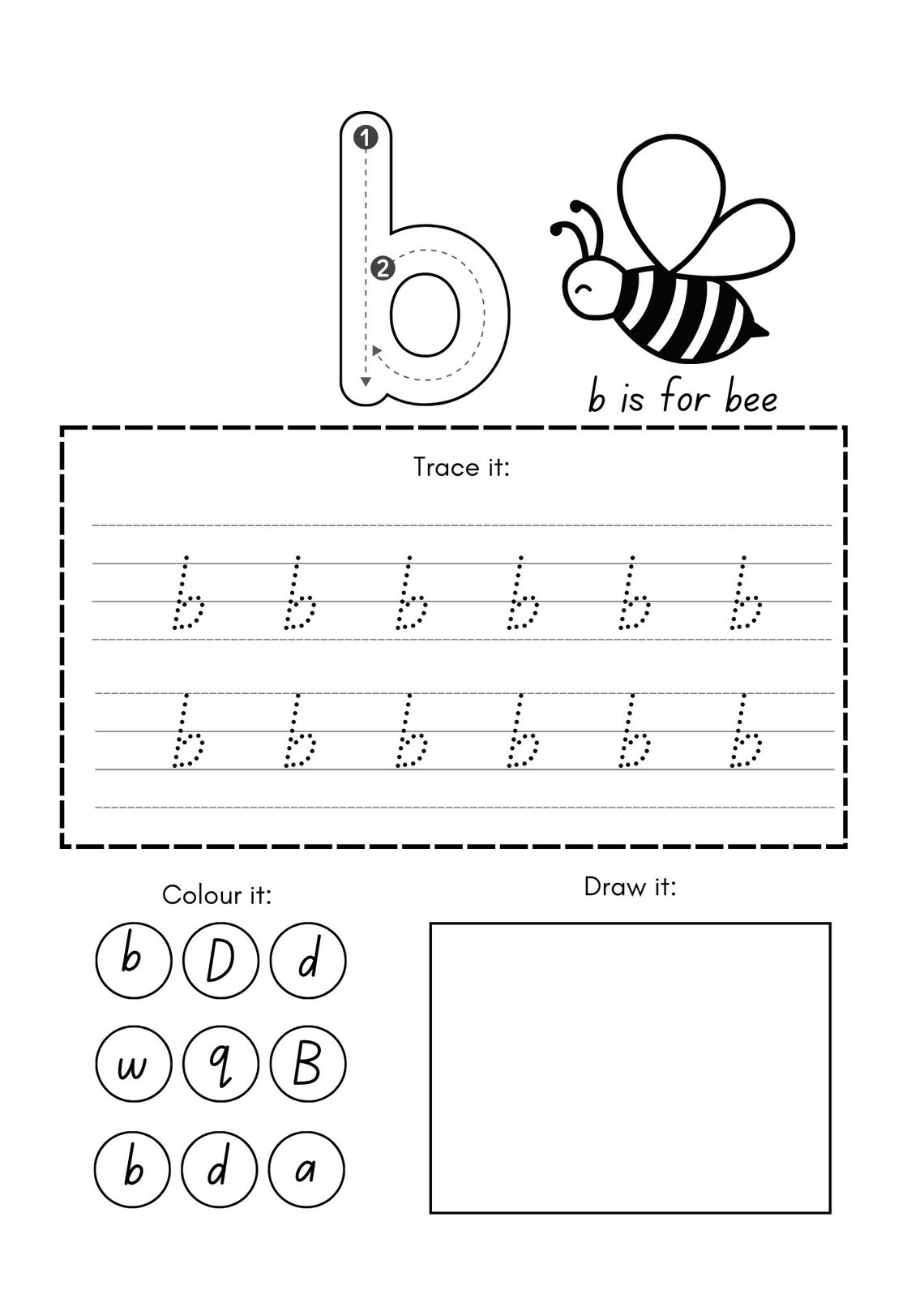 Alphabet Worksheets Printable Tracing and Color Homeschool Teacher Kids ...