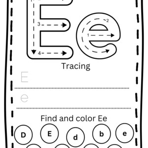 Alphabet Worksheets Printable Tracing Find and Color Homeschool Teacher ...