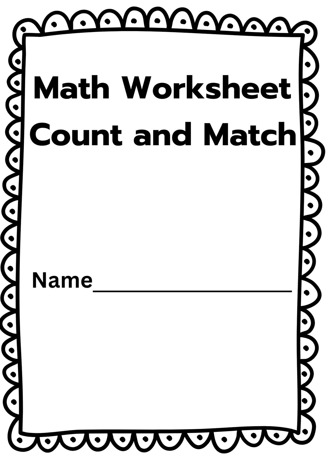 Math Game Math Worksheets Color, Count and Match, Homeschool Teacher ...