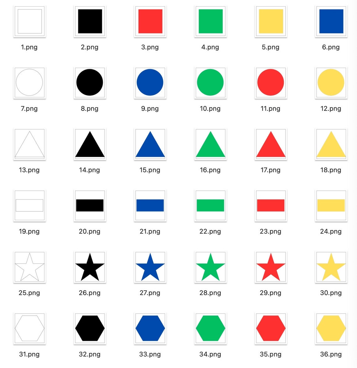 Shapes Clipart, 2D Shapes Clip Art PNG, Kawaii Geometric Shapes ...