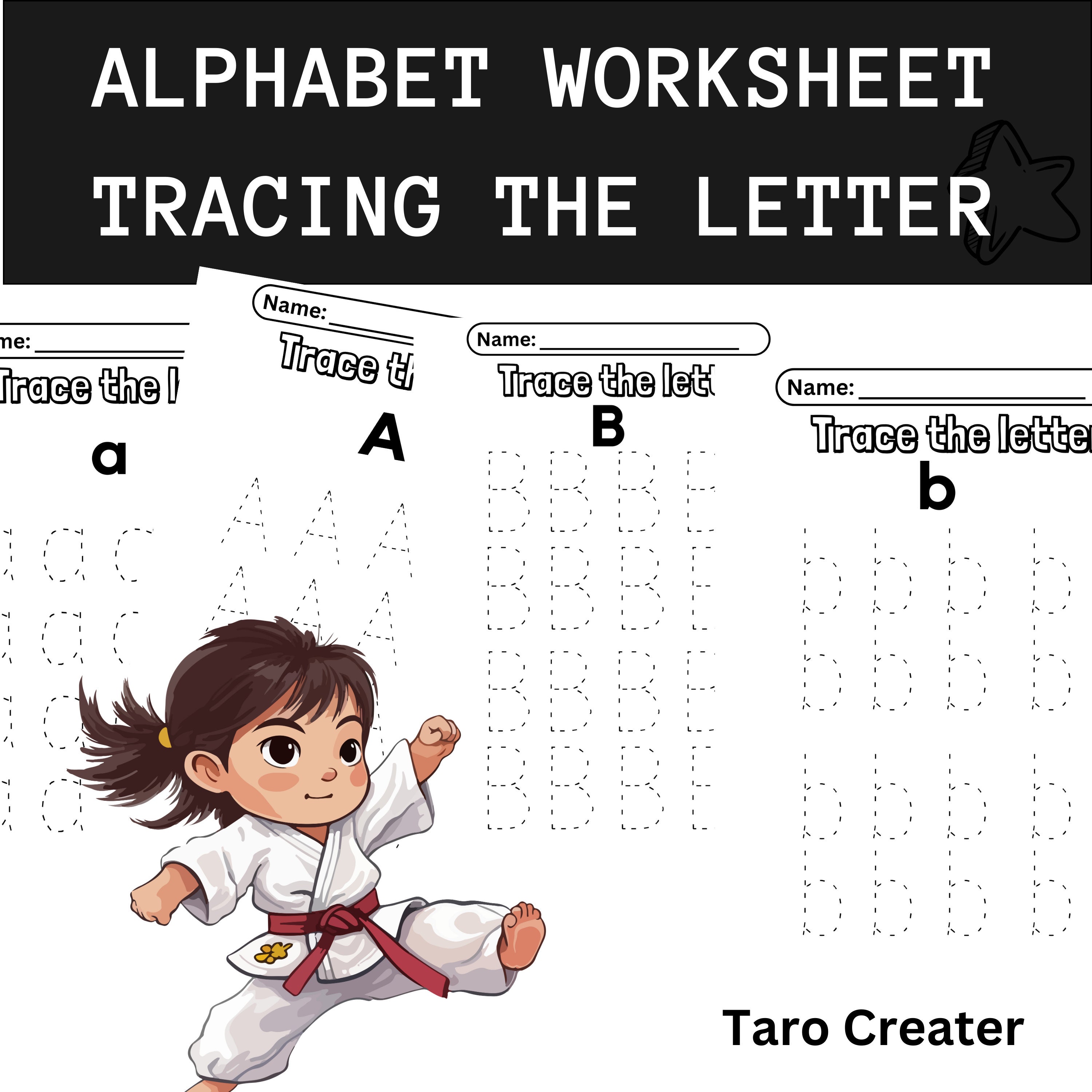 Alphabet Worksheets Printable Tracing the Letter Activities Homeschool ...