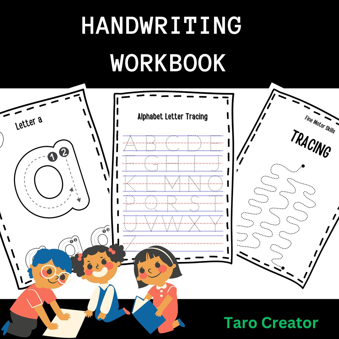 Handwriting Practice Alphabet Letter, Number, Line Tracing Worksheet ...