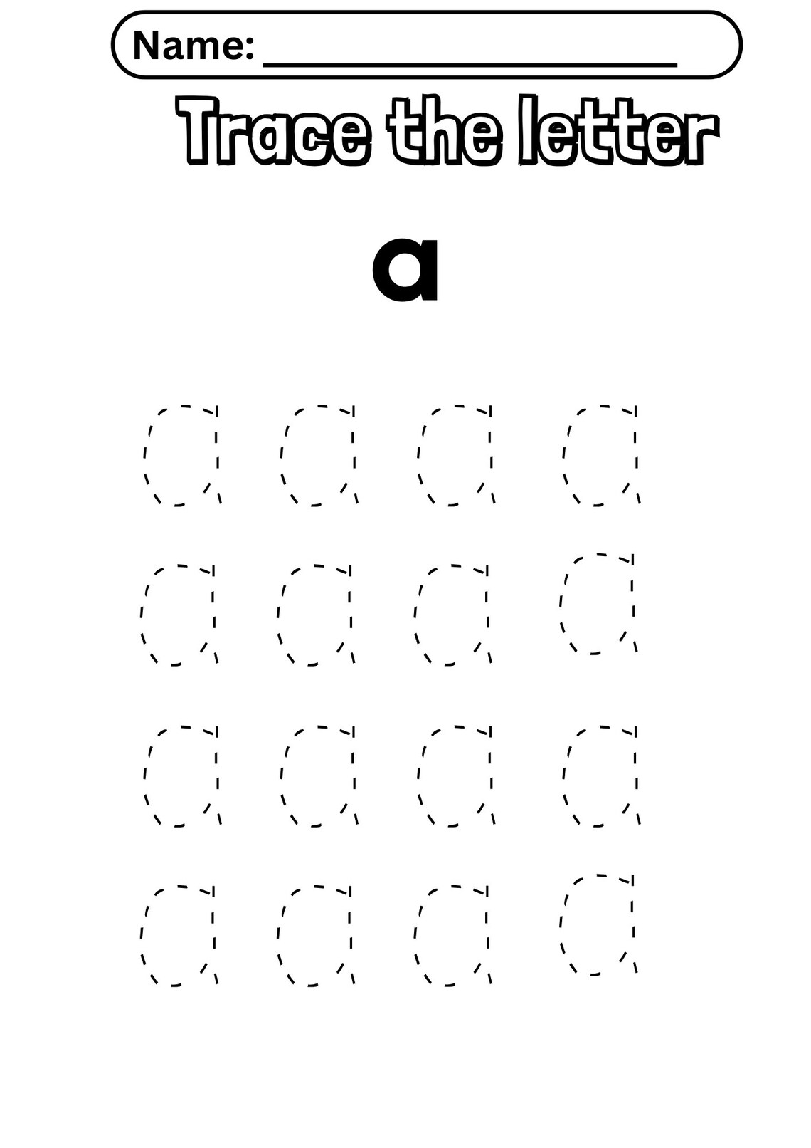 Alphabet Worksheets Printable Tracing the Letter Activities Homeschool ...