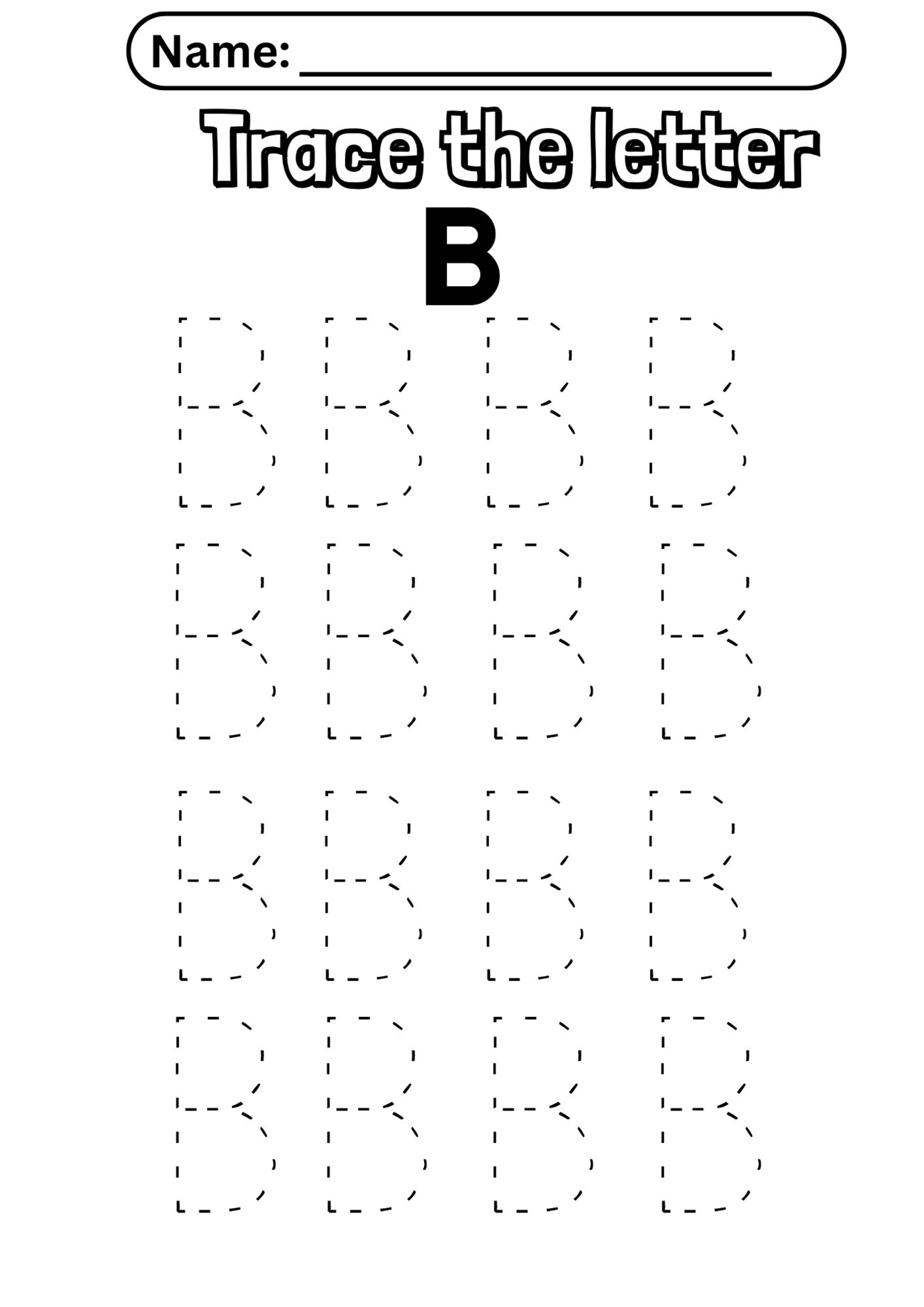 Alphabet Worksheets Printable Tracing the Letter Activities Homeschool ...