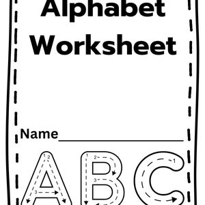 Alphabet Worksheets Printable Tracing Find and Color Homeschool Teacher ...
