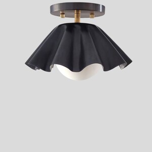 Minimalist White Drum Pendant Light: Scandinavian Fabric Shade Ceiling ...
