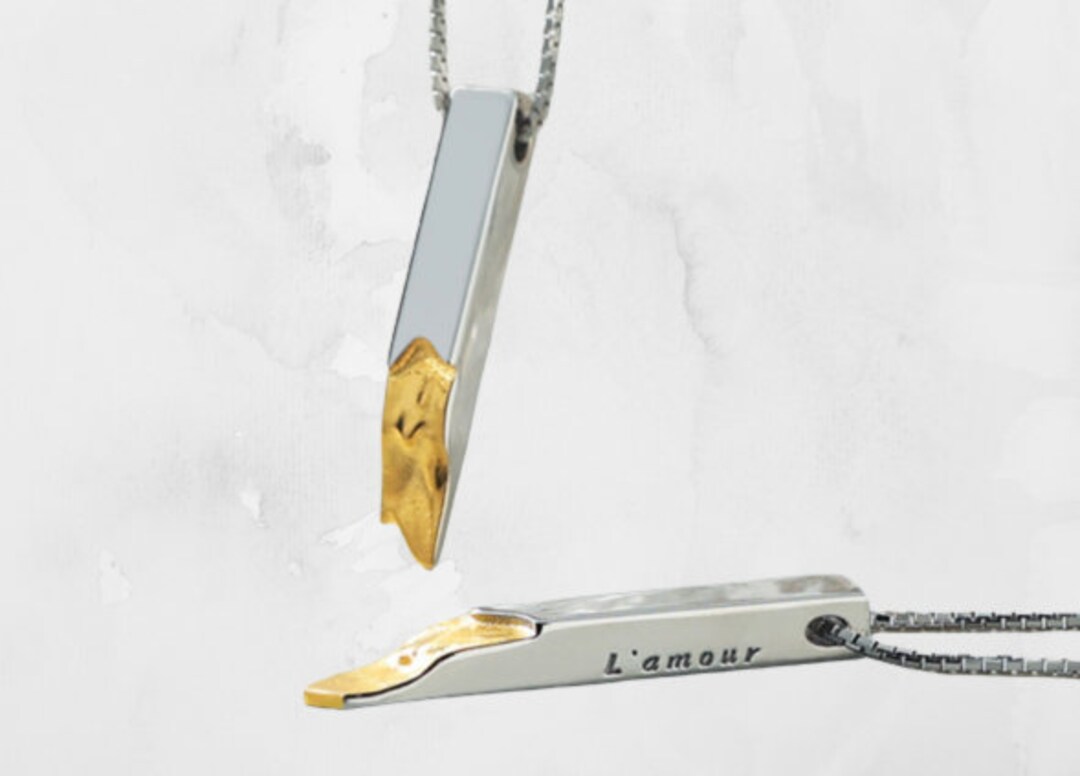 Perfect Fit Soulmate Couple Necklace Set of 2 Unique Pendant Sweater ...