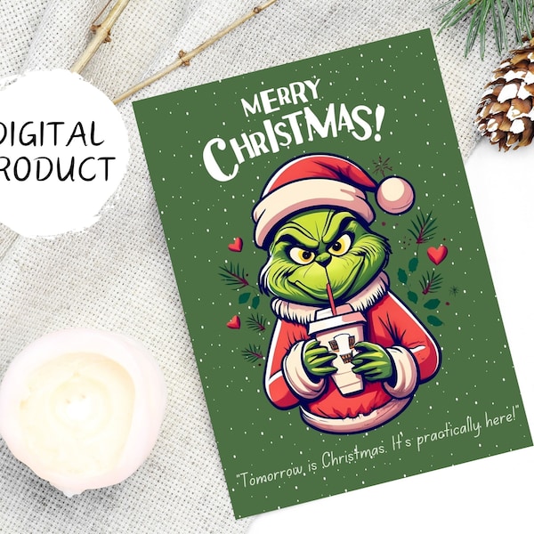 Grinch Greeting Cards - Etsy