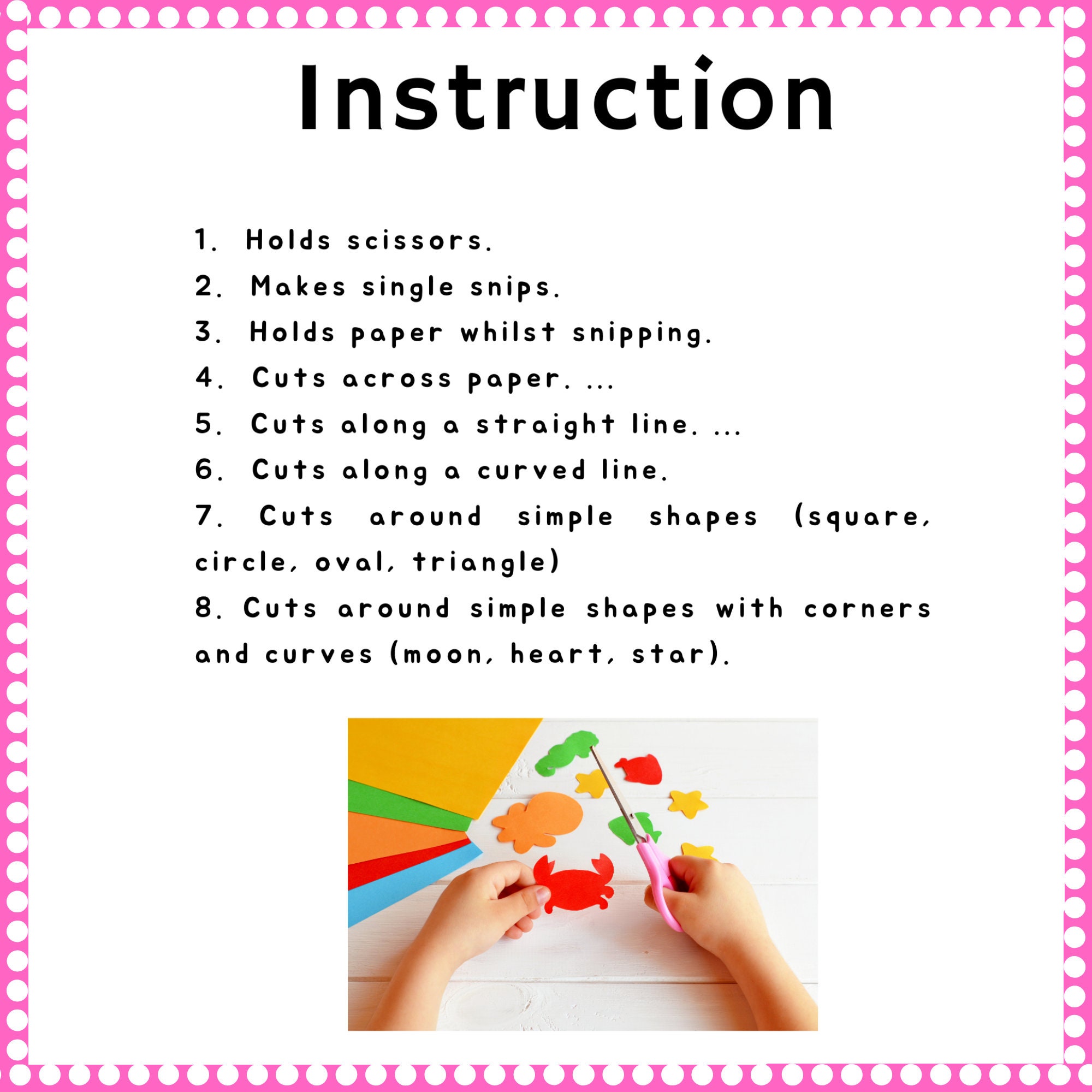 Scissor Practice | Scissors Skills Cutting Practice | Printable ...