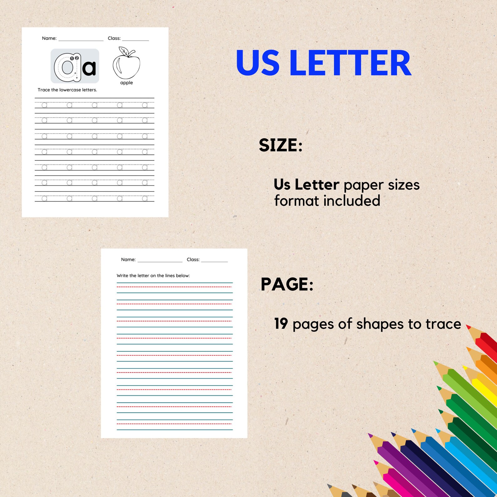 Printable Lowercase Alphabet Tracing Worksheets |preschool-kindergarten ...