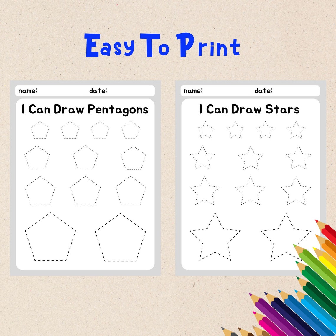 Preschool Shape Tracing, Basic Shape Tracing, Shape Tracing Worksheets ...