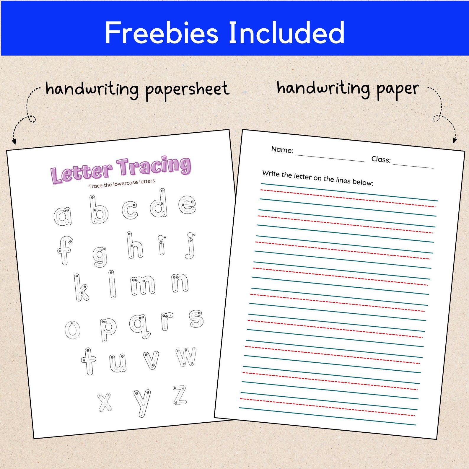 Printable Lowercase Alphabet Tracing Worksheets |preschool-kindergarten ...