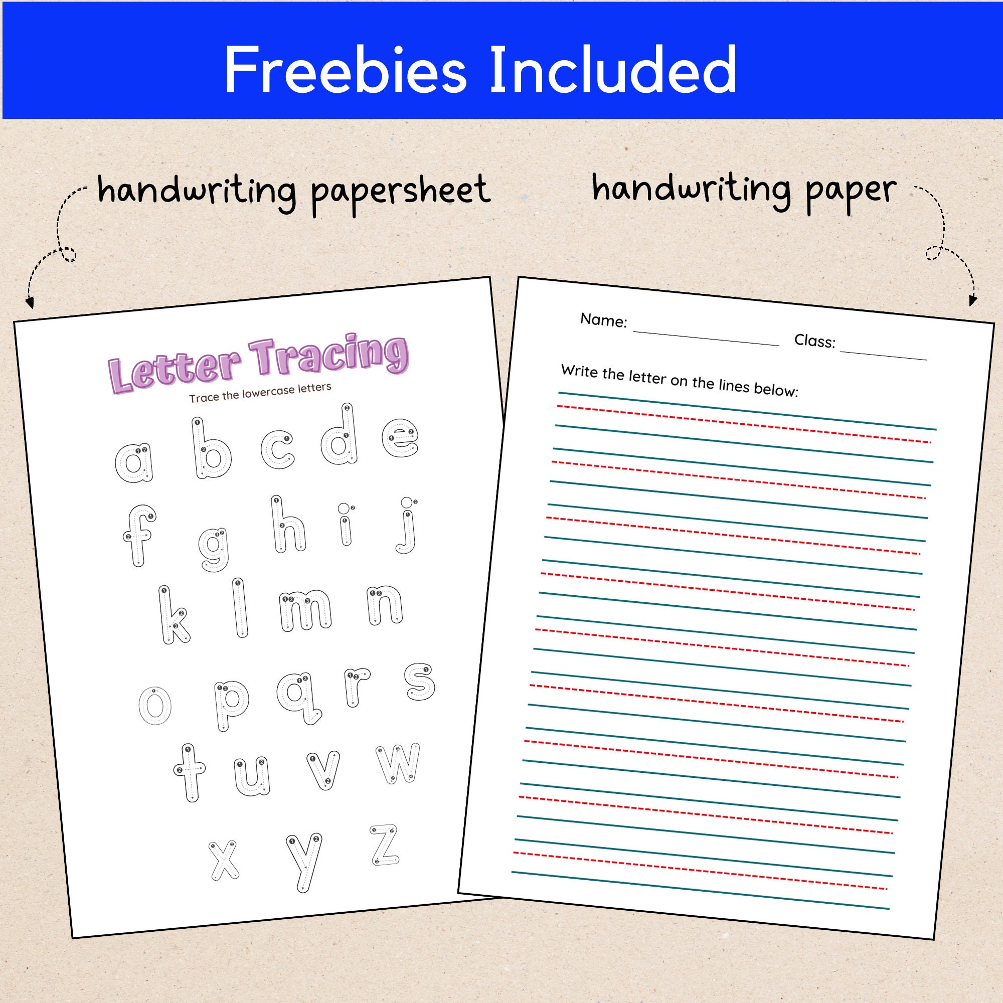 Printable Lowercase Alphabet Tracing Worksheets |preschool-kindergarten ...