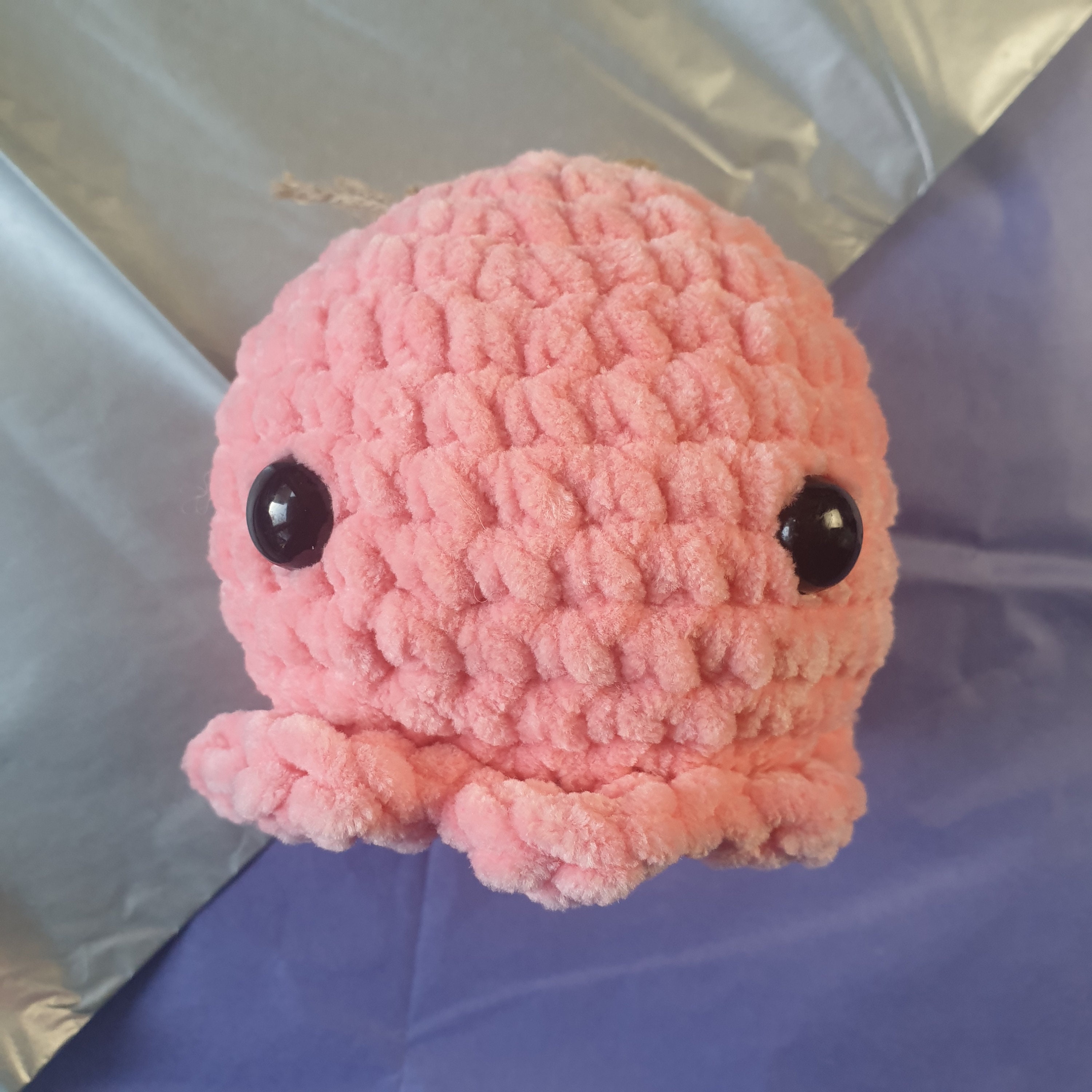 Crochet Mini Octopus Stress Ball Plushie Handmade Stuffed - Etsy