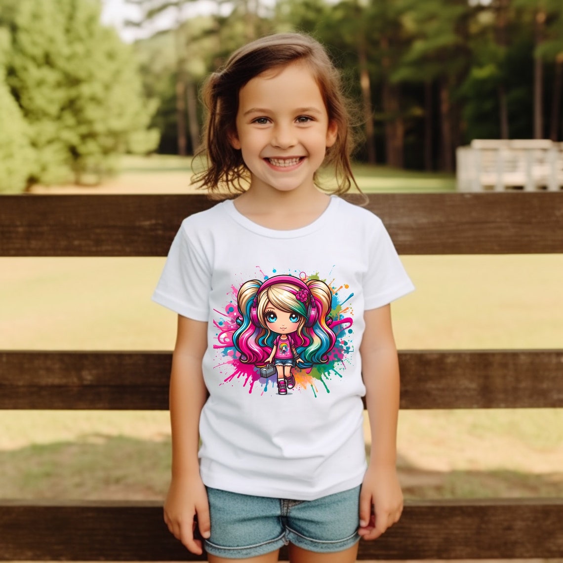 Little Dolly Girl PNG Design Sublimation Cup Tshirt Design High ...
