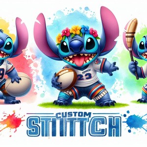 Custom Stitch Design PNG Personalized Stitch Sport Design - Etsy