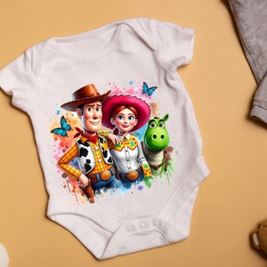 5 PNG Toy Story Woddy and Cowgirl Surfing Splash and Watercolor ...