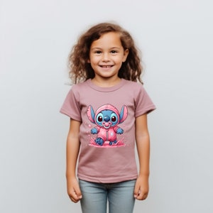 5 PNG Stitch Pink Splash and Watercolor Transparent PNG File for ...