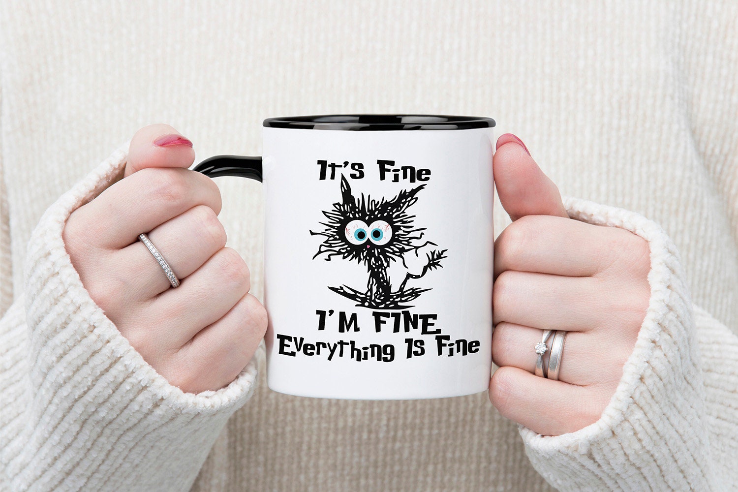 It's Fine I'm Fine Everything is Fine Cat SVG PNG, Its Fine Im Fine SVG ...