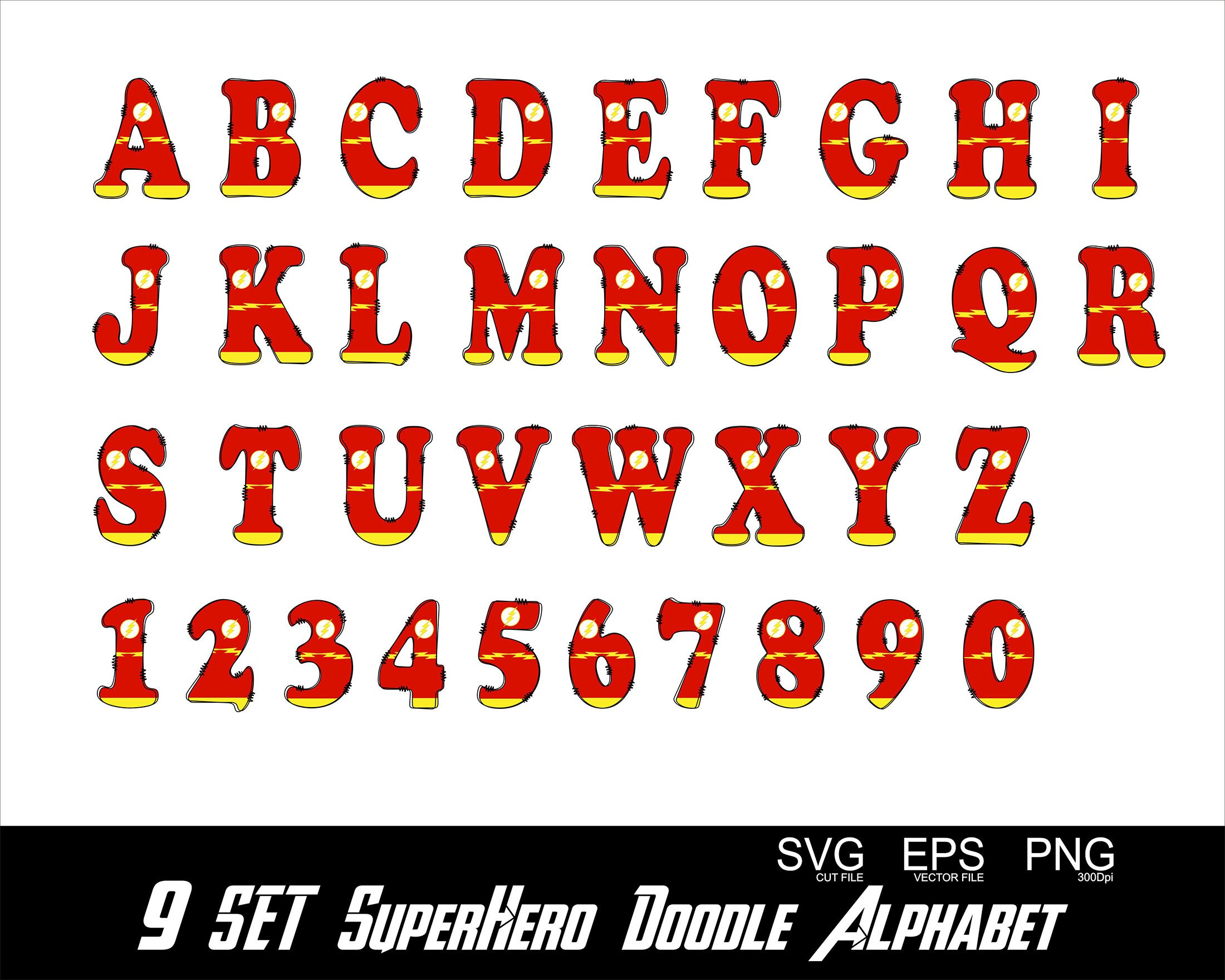 Super Hero Alphabet Svg Png Avanger Super Hero Letters Super Hero ...