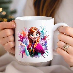 5 PNG Princess Anna Splash and Watercolor Transparent PNG File for ...