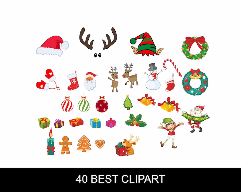 Christmas Doodle Png Font Bundle 5 Set Letters Santa Font Elf Font Png ...