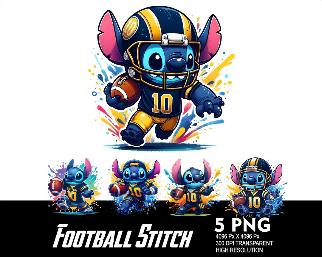 5 PNG Stitch Football Splash and Watercolor Transparent PNG for ...