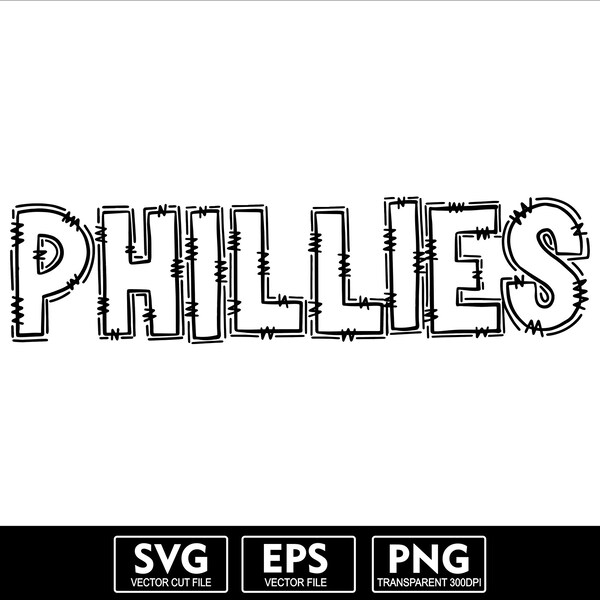 Phillies Font Svg - Etsy