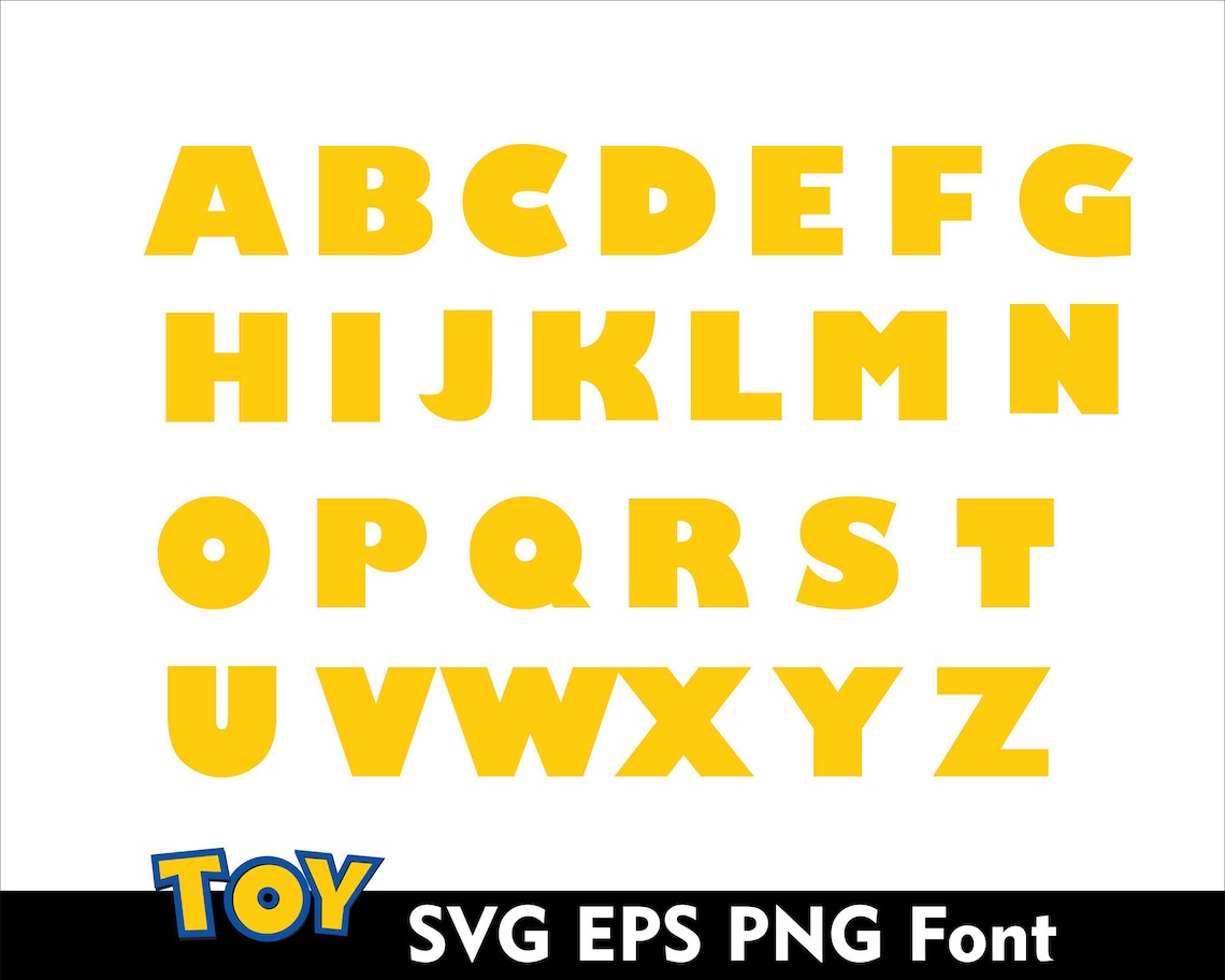 Toy Story Font SVG Toy Story Alphabet SVG Birthday Font, Toy Story ...