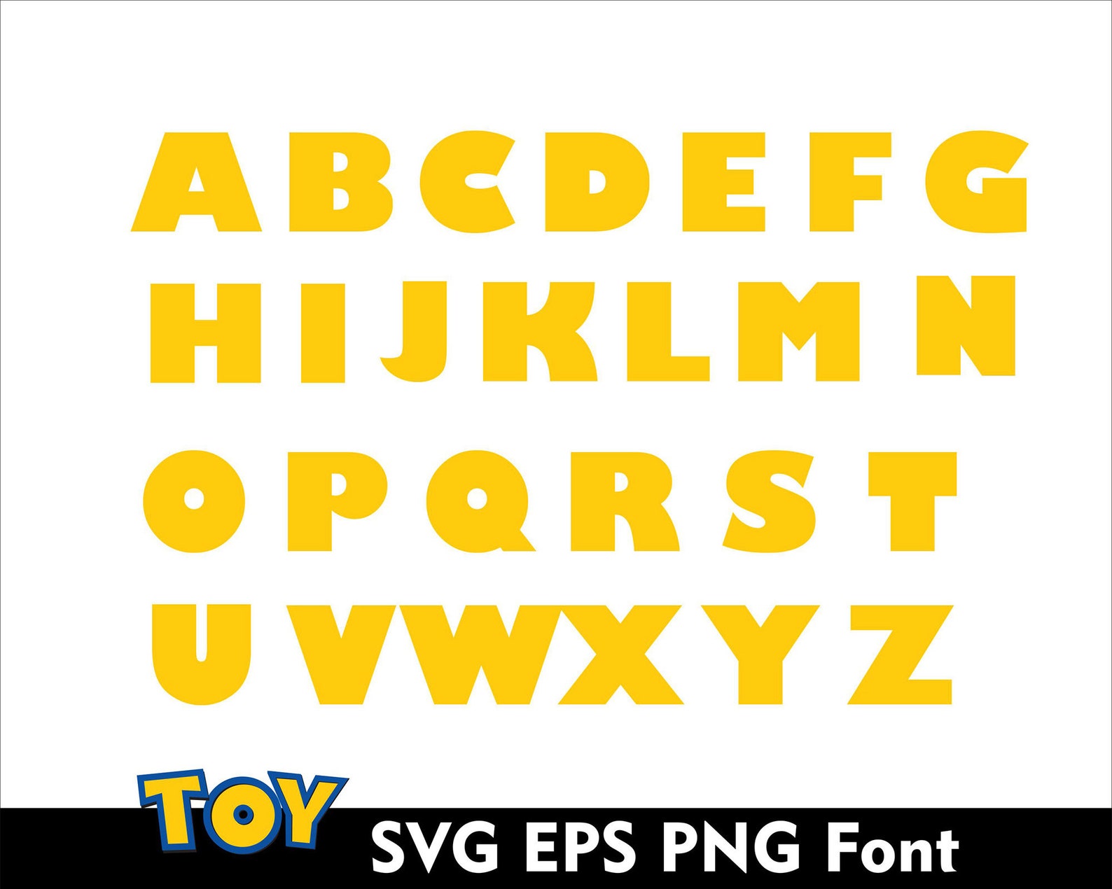 Toy Story Font SVG Toy Story Alphabet SVG Birthday Font, Toy Story ...