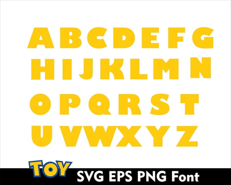 Toy Story Font SVG Toy Story Alphabet SVG Birthday Font, Toy Story ...