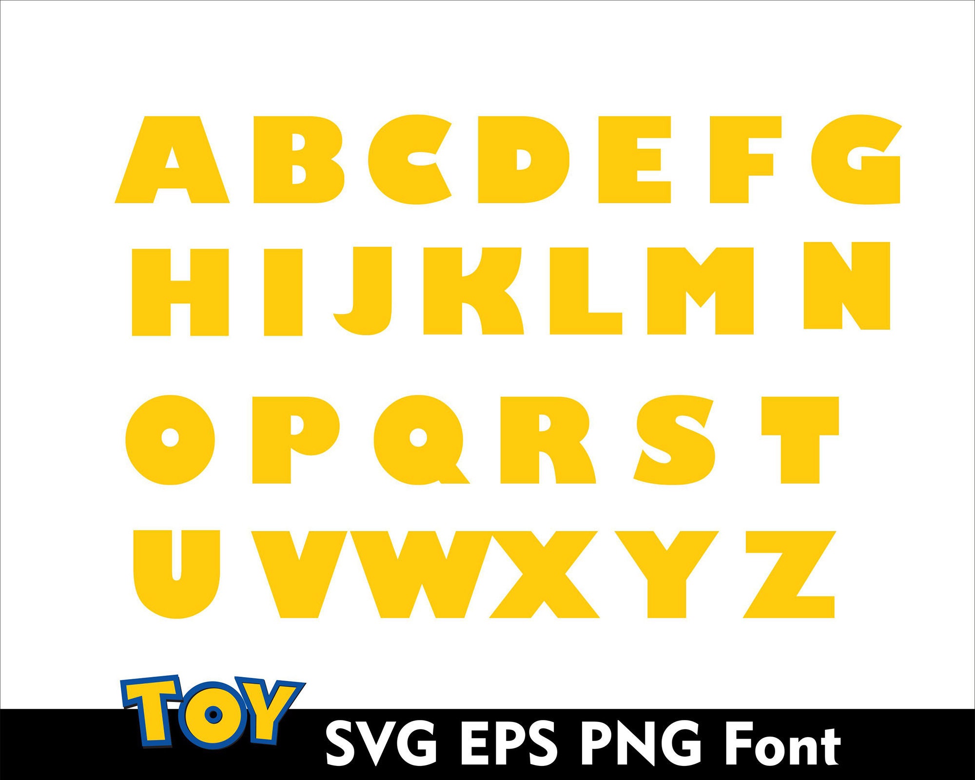 Toy Story Font SVG Toy Story Alphabet SVG Birthday Font, Toy Story ...