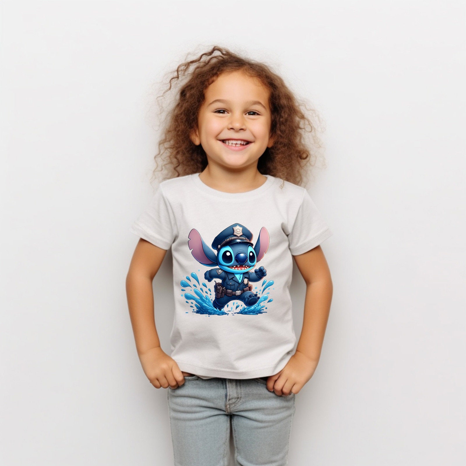 5 PNG Stitch Police Splash and Watercolor Transparent PNG File for ...