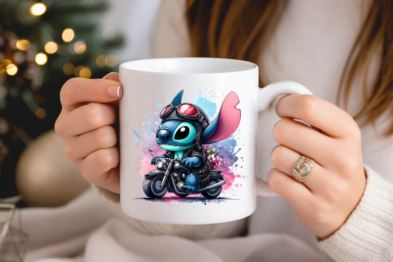 5 PNG Stitch Biker Splash and Watercolor Transparent PNG File for ...