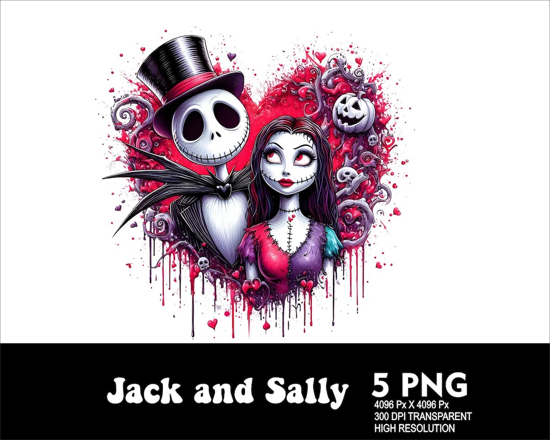 Jack and Sally 5 PNG Design High Resolutiontransparent Background ...