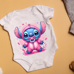 5 PNG Stitch Pink Splash and Watercolor Transparent PNG File for ...