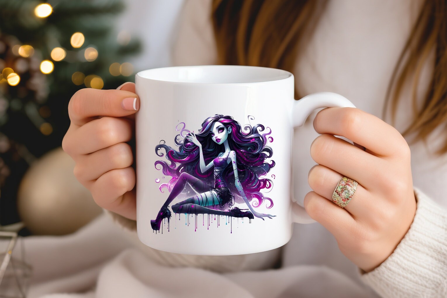 Monster Girl Elissabat PNG Design Sublimation Cup Tshirt Design High ...