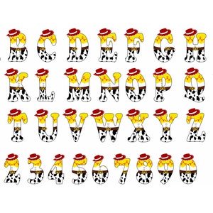 10set Toy Story Alphabet BUNDLE Toy Story Letter Png Alphabet Toy Story ...