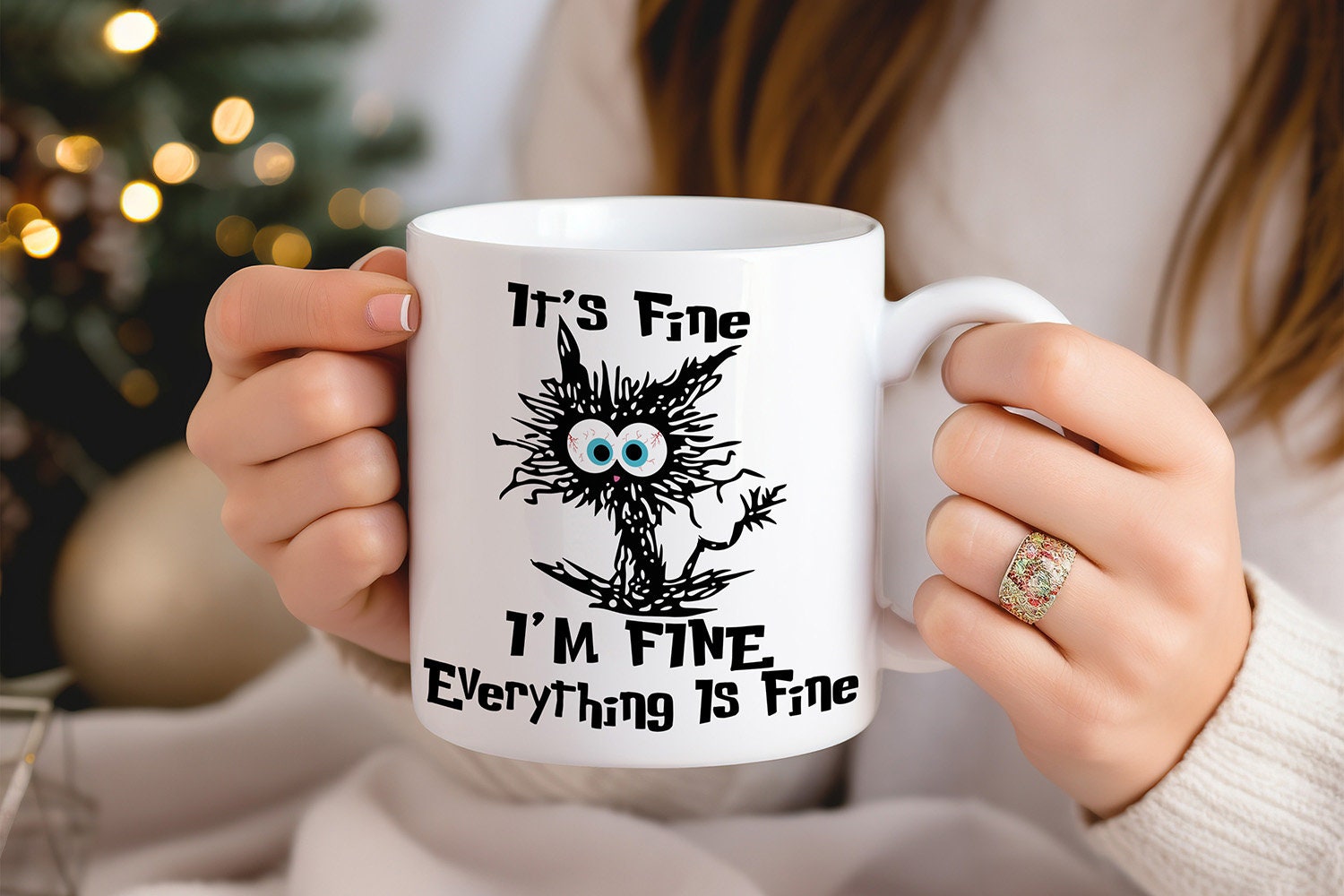 It's Fine I'm Fine Everything is Fine Cat SVG PNG, Its Fine Im Fine SVG ...
