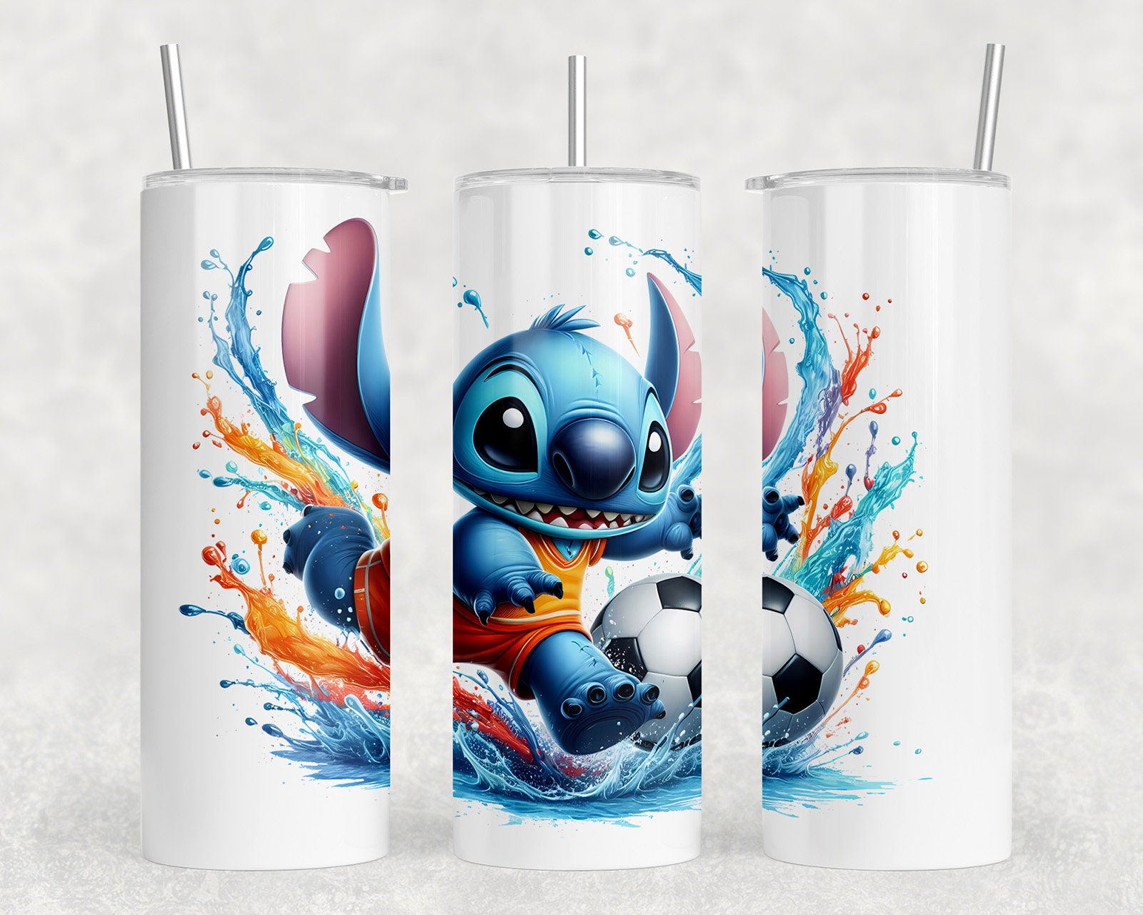 5 PNG Stitch Soccer Splash and Watercolor Transparent PNG File for ...